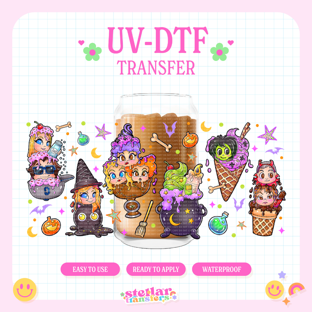 HOCUS ICE CREAM - 16 OZ UV DTF – Stellar Transfers