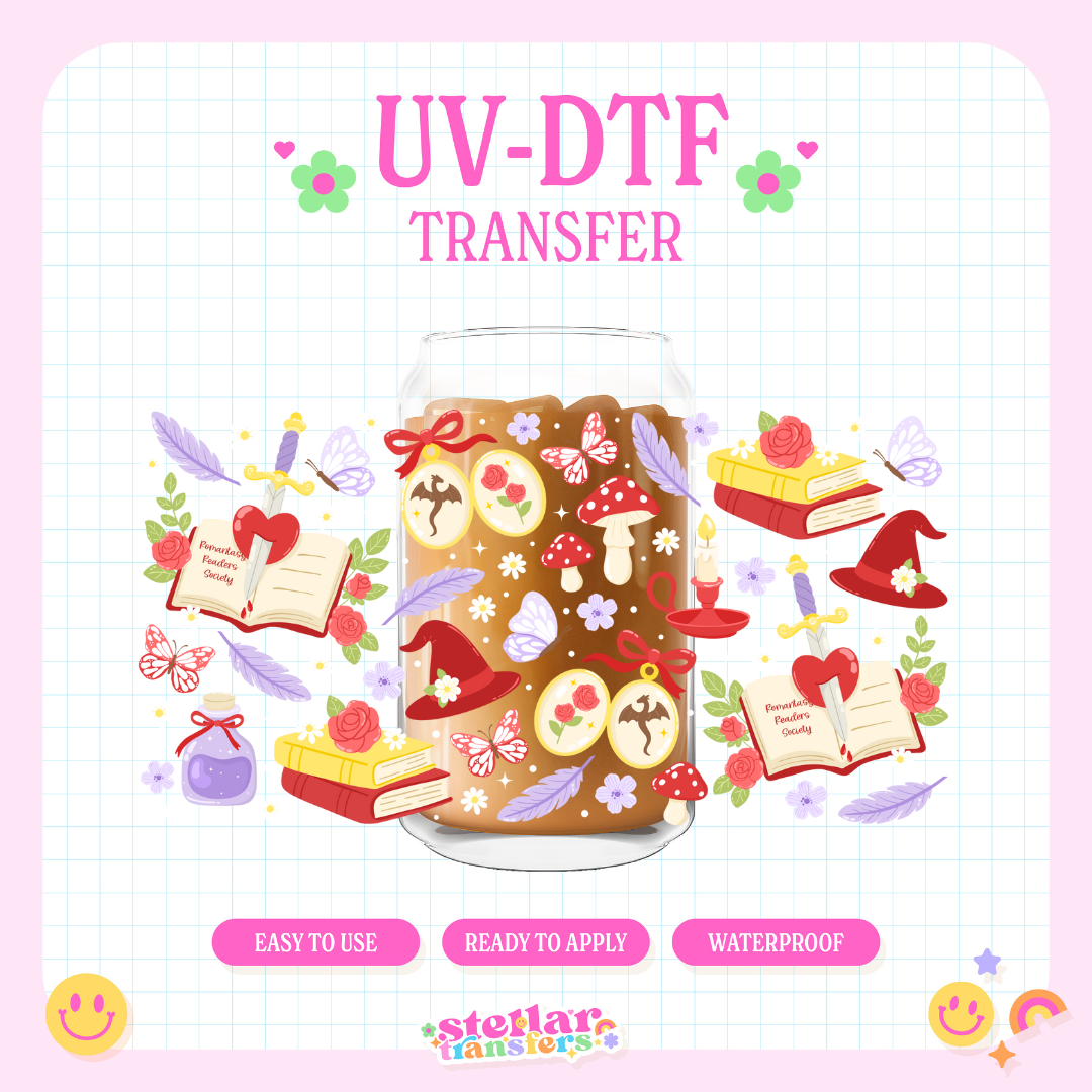 ROMANTASY BOOK LOVER - 16 OZ UV DTF – Stellar Transfers