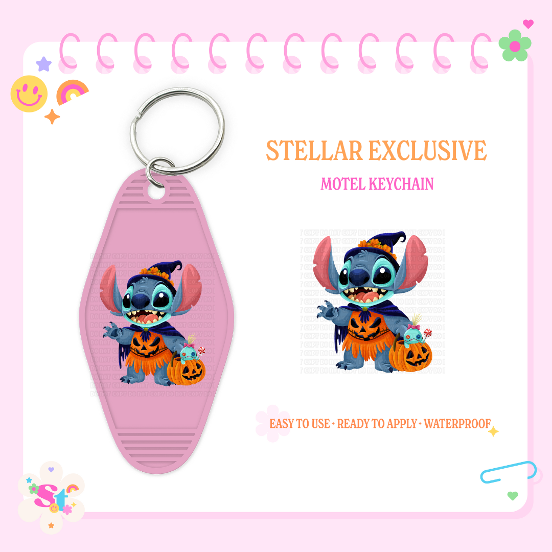 ALIEN TRICK OR TREAT EXCLUSIVE - MOTEL KEYCHAIN DECAL – Stellar Transfers
